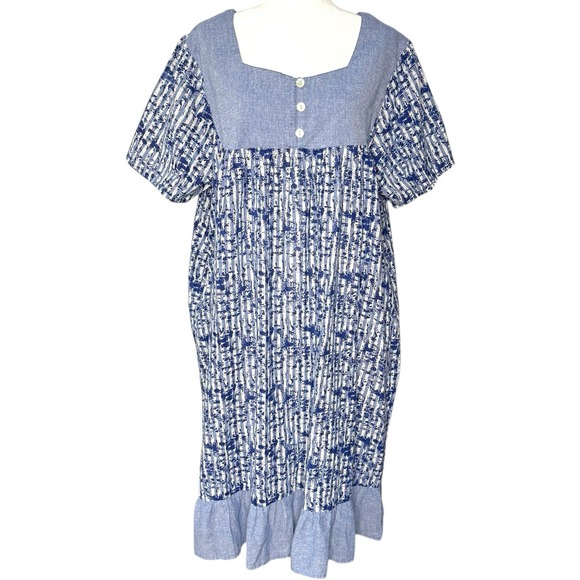 Cozee Corner | Dresses | Vintage Cozee Corner 2x Chambray Dress Lounge ...